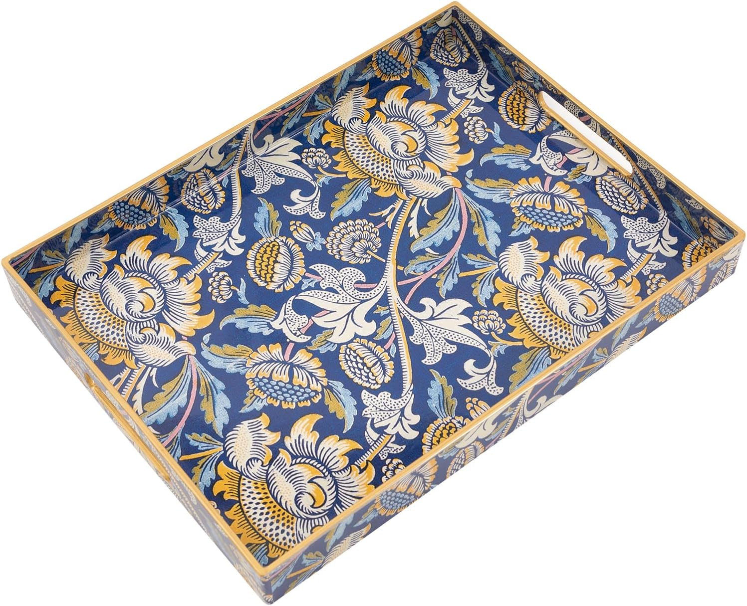 Coffee Table Trays for Living Room Serving Tray with Handles, Modern ...