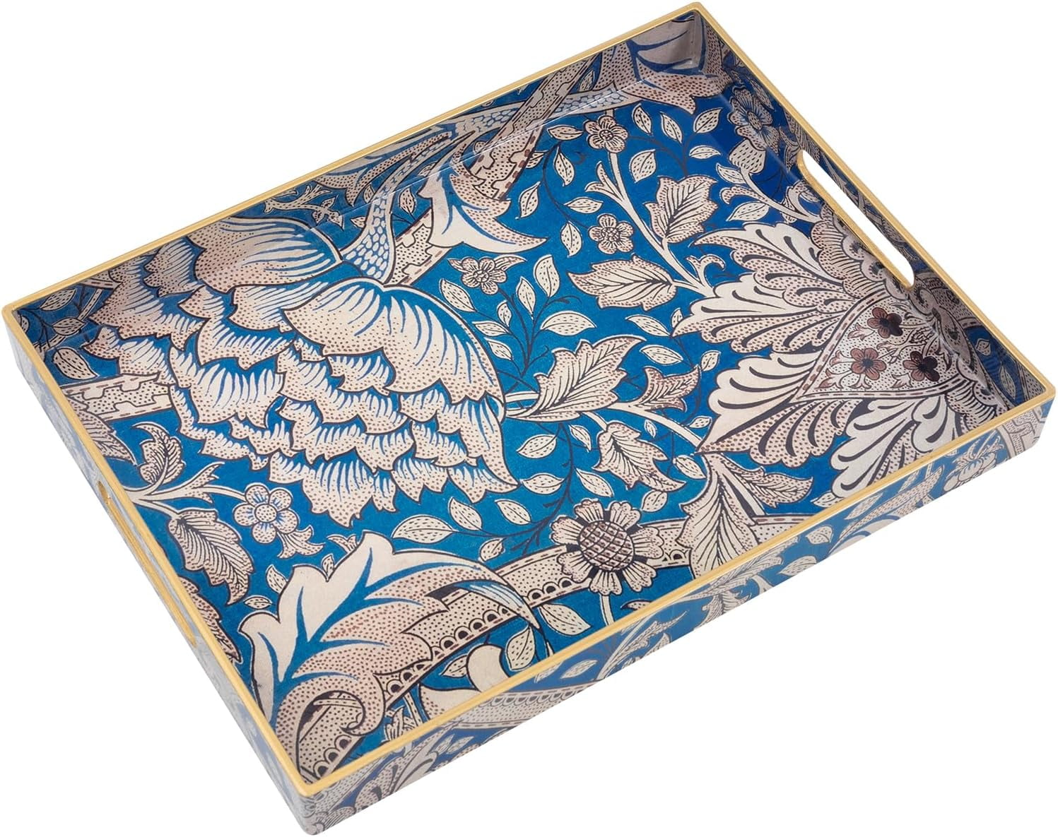 Coffee Table Trays for Living Room Serving Tray with Handles, Modern ...