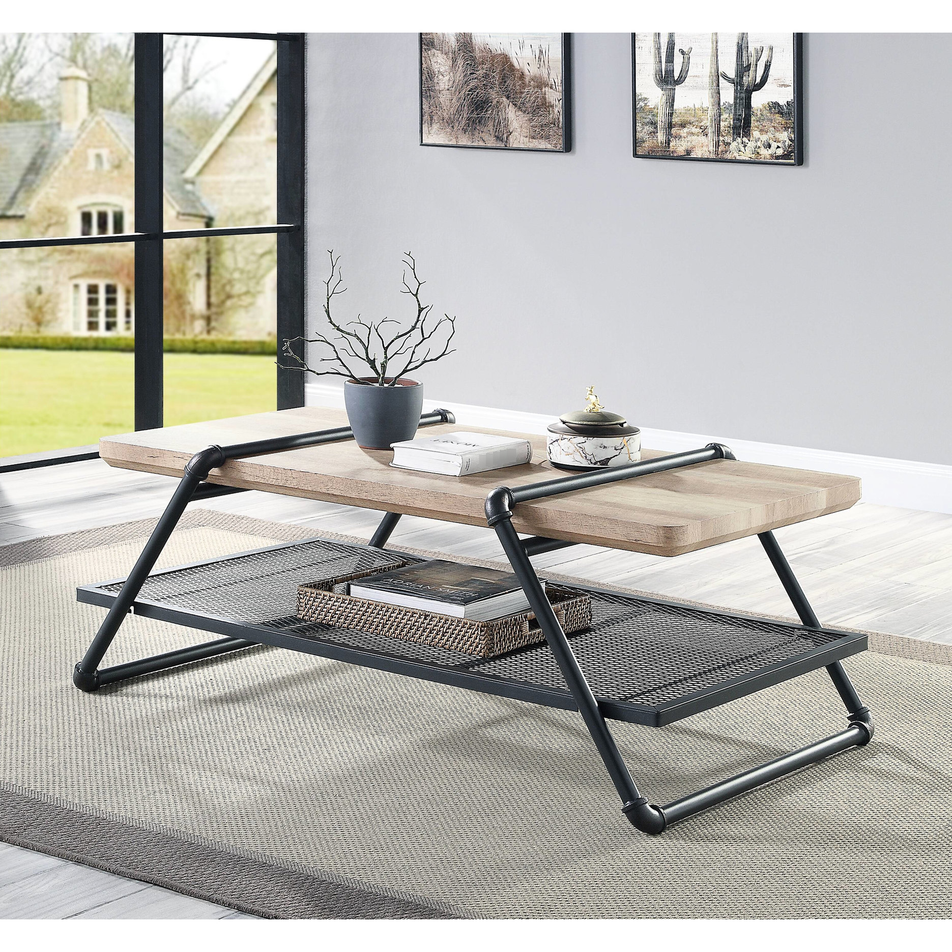 Coffee Table | Vintage Look for Modern Homes | Mix of Synthetic Wood ...