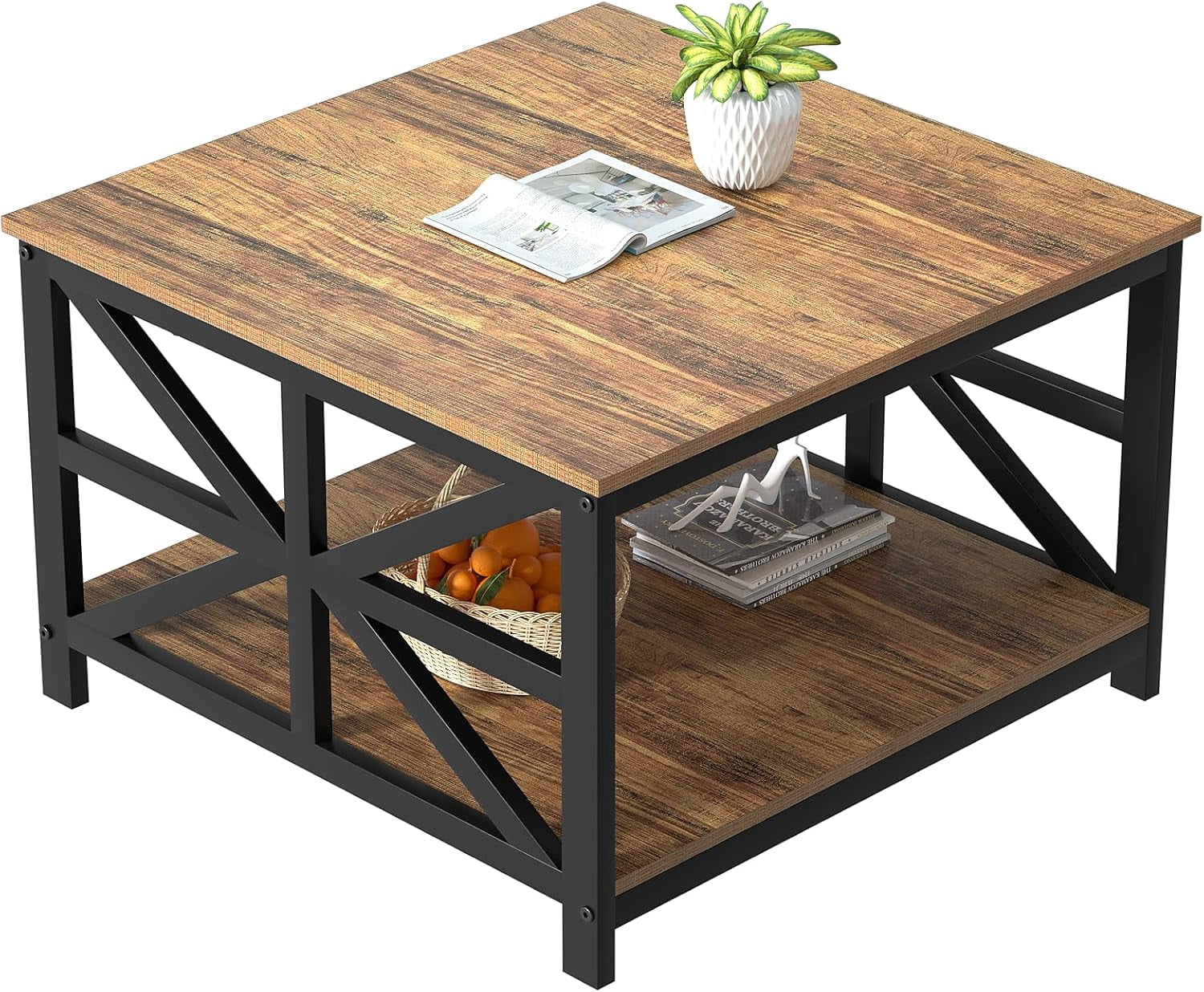 Coffee Table with Storage for Living Room, Small Square Center Tables ...