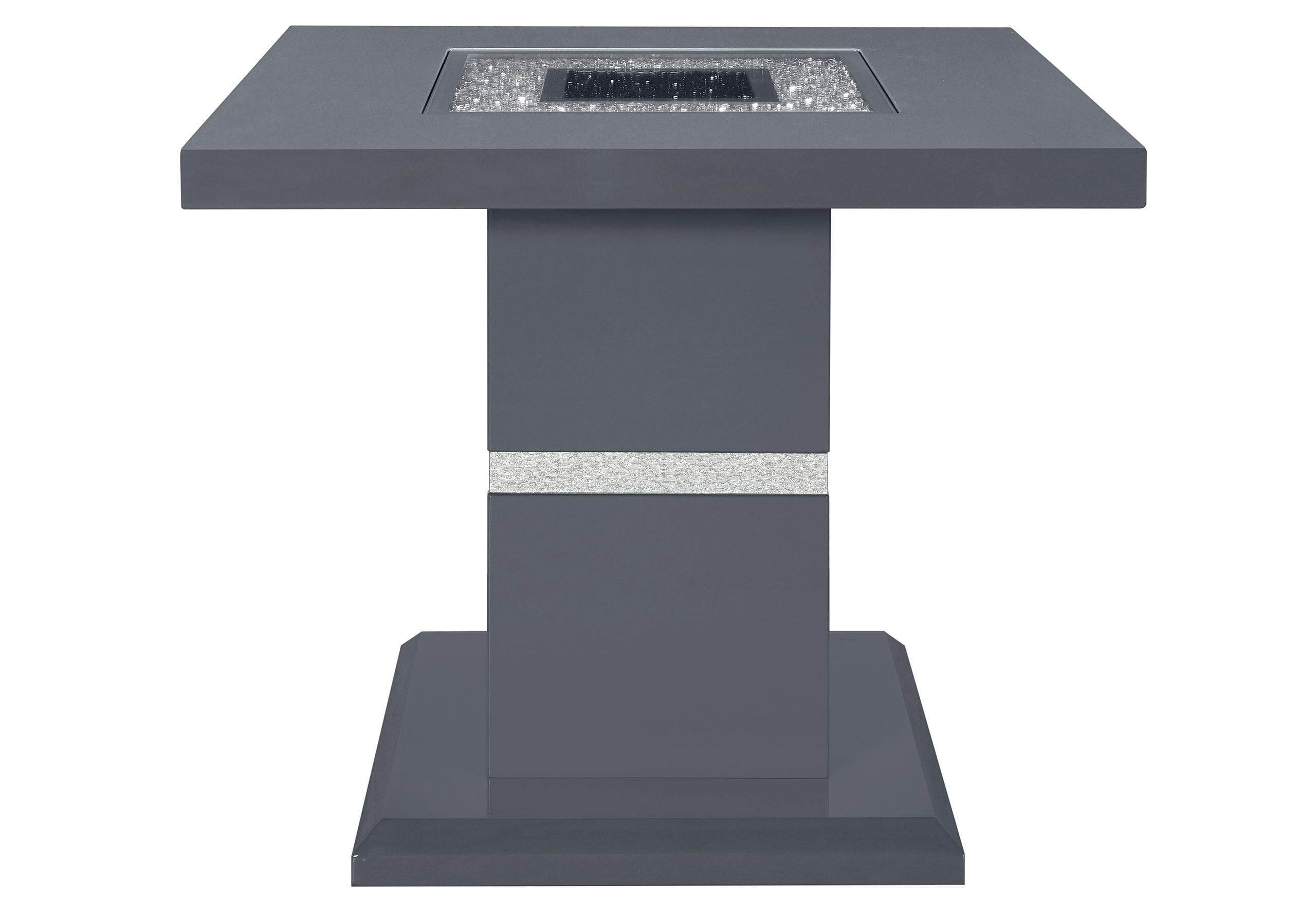 Coffee Tables, ARIYA DARK GRAY END TABLE, Dark Grey Wooden Coffee ...