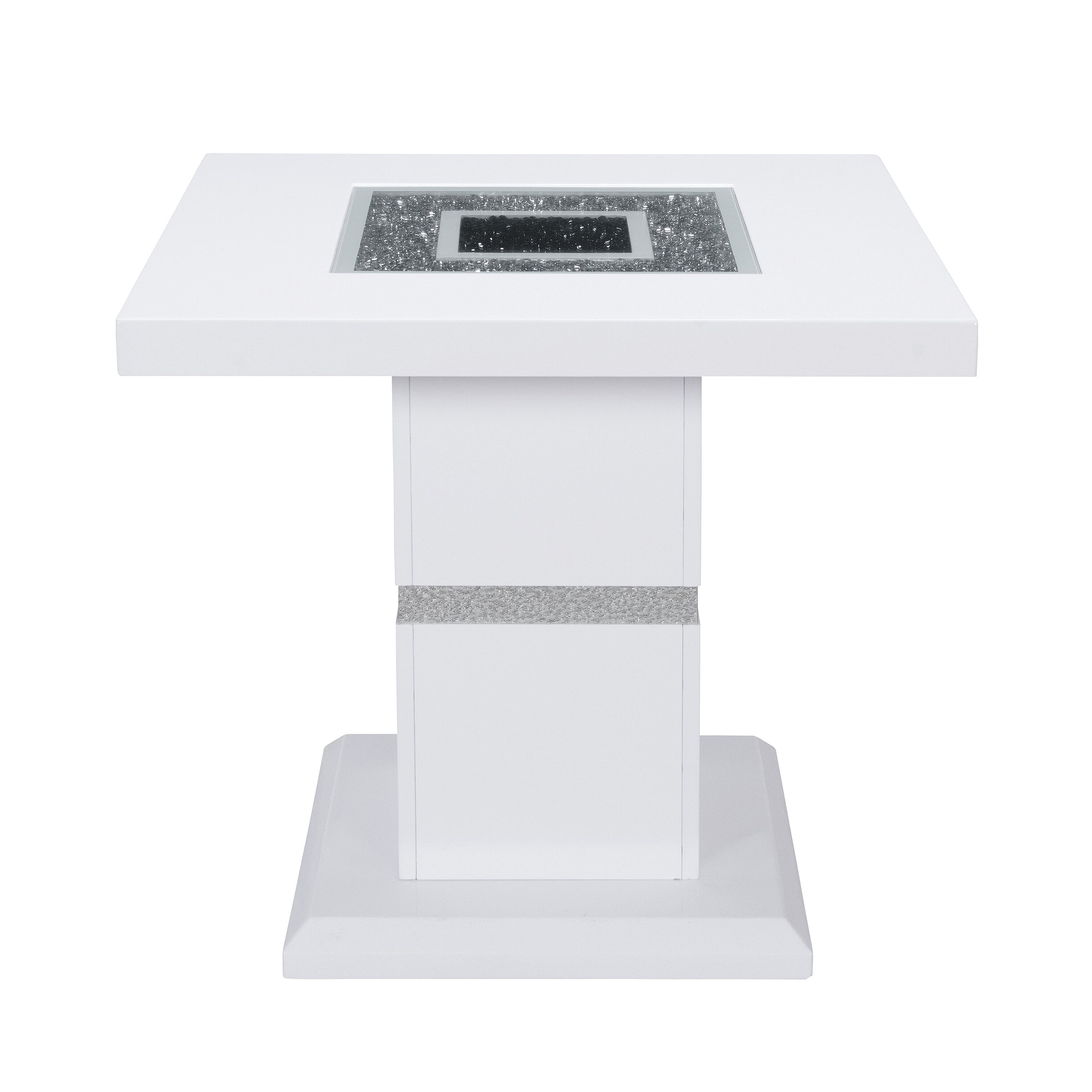 Coffee Tables, ARIYA WHITE END TABLE, White Wooden Coffee Tables,Rubber ...