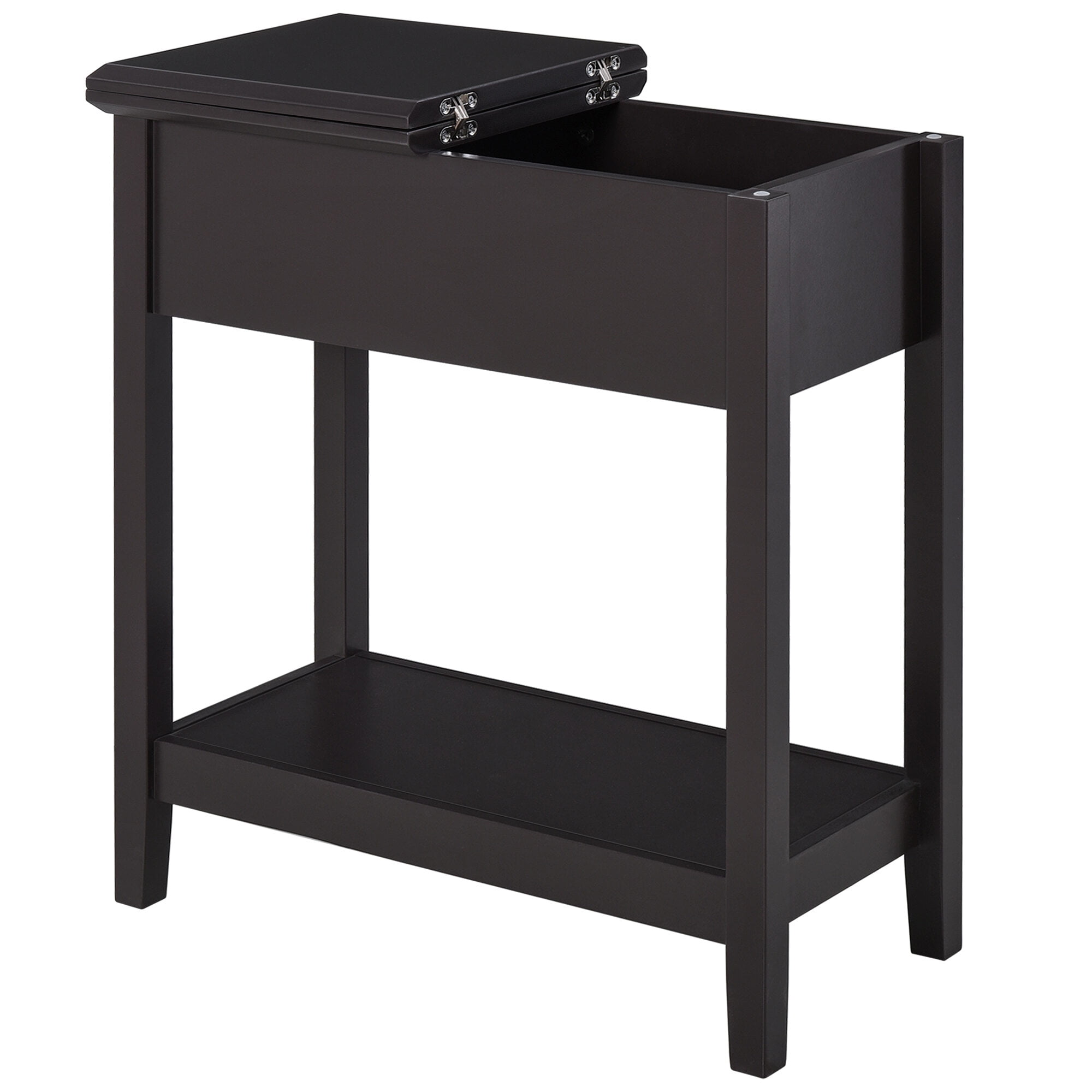 Coffee Tables HOMCOM End Table, Narrow Side Table with Flip Top ...