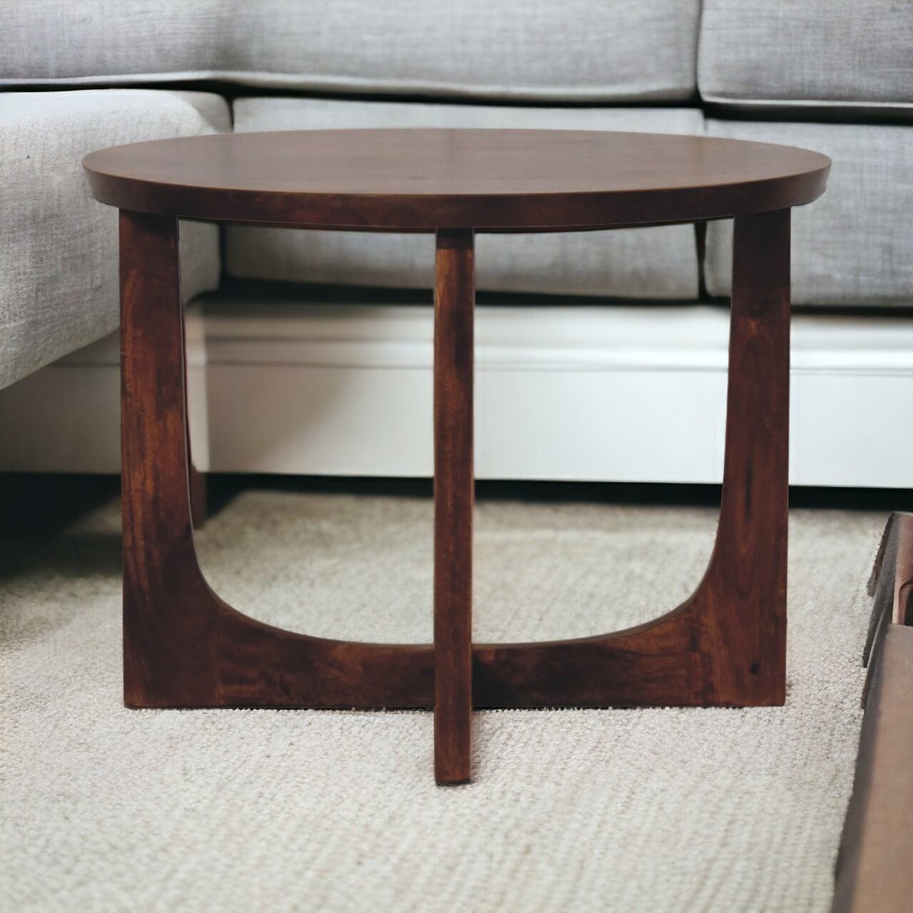 Coffee Tables, Lulu Chestnut Side Table, Brown Wooden Coffee Tables ...