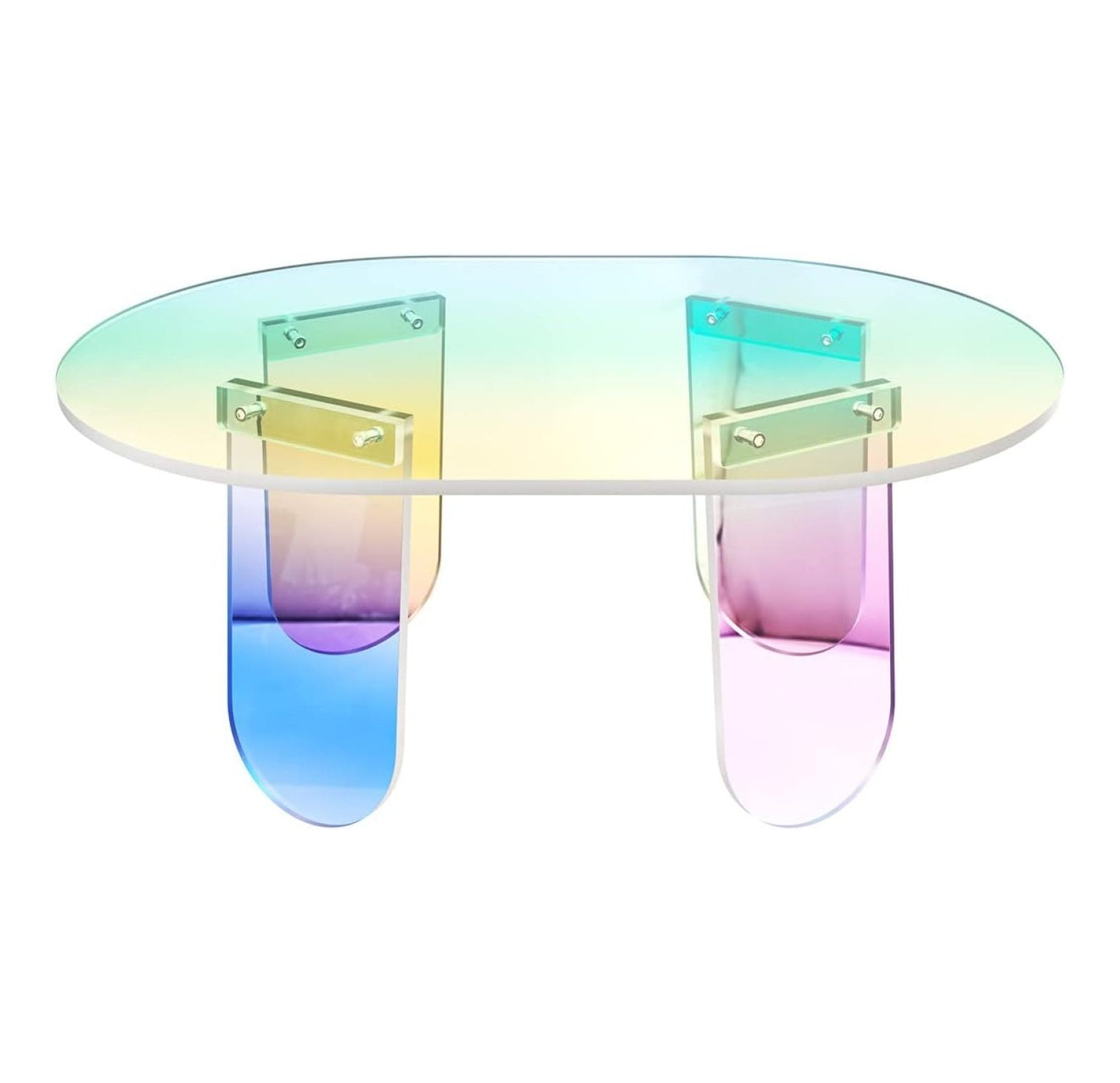 Coffee Tables — Modern Accent Night Stand Iridescent Table Coffee Table ...