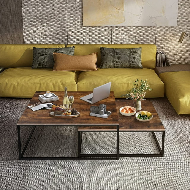 Coffee Tables Nesting Coffee Table Set Living Room Tables Rectangular ...