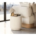 Coffee Tables Nordic style Table with Concrete Finish Round Side Table ...