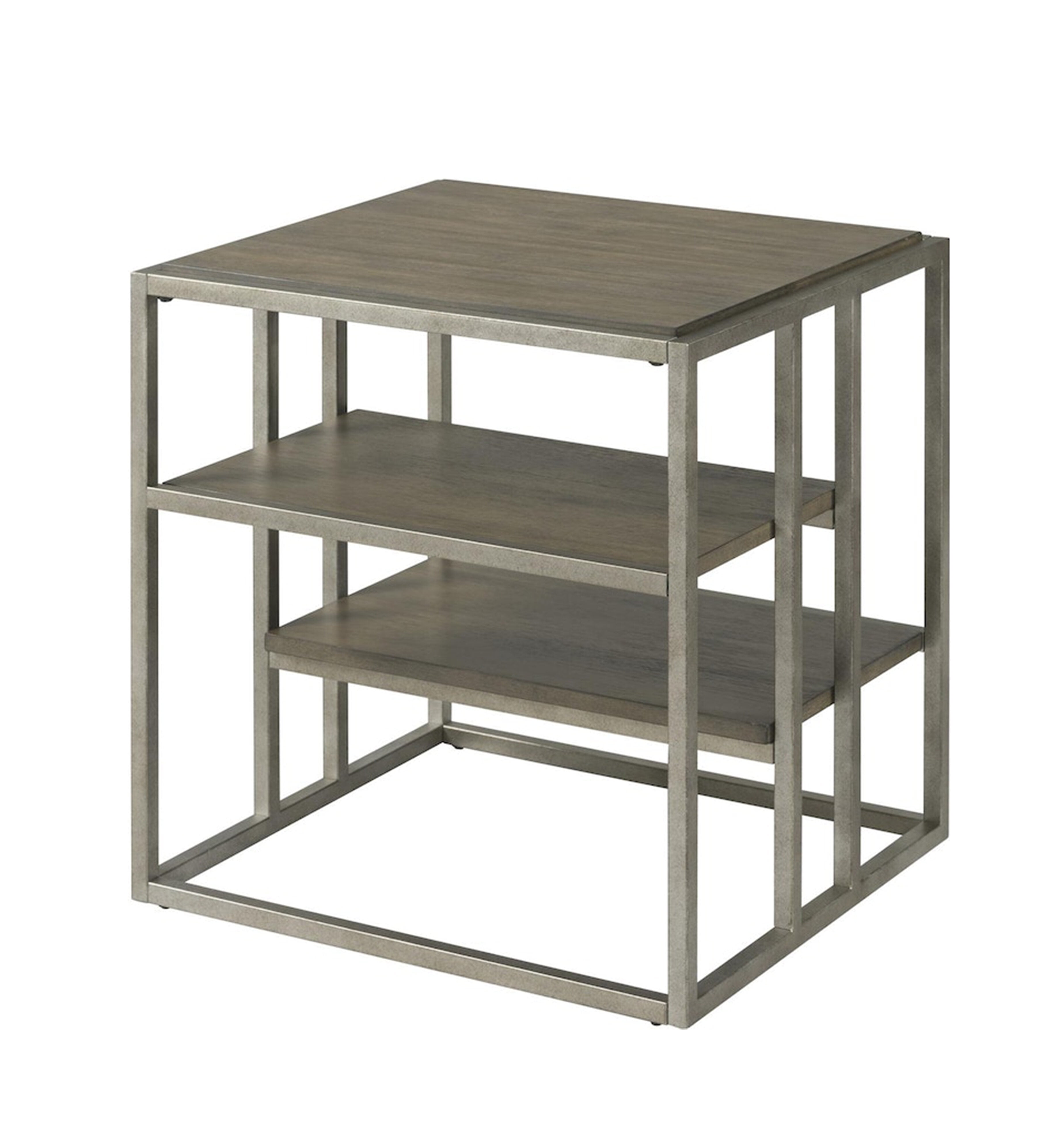 Coffee Tables Padena Metal Frame Wood Living Room End Table with Shelf ...
