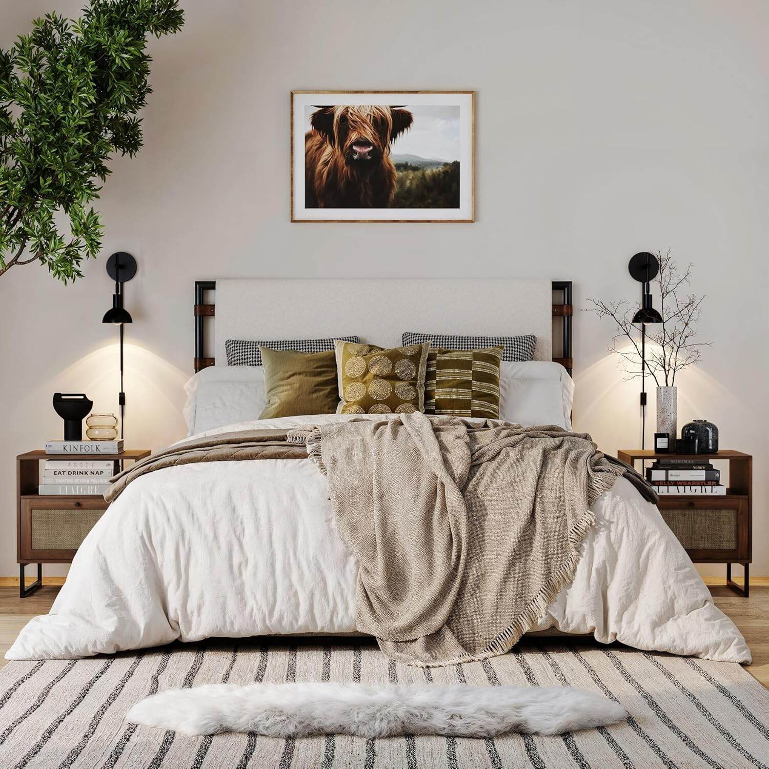 Coffee Tables Wood End Side Accent Table with Storage for Living Room ...