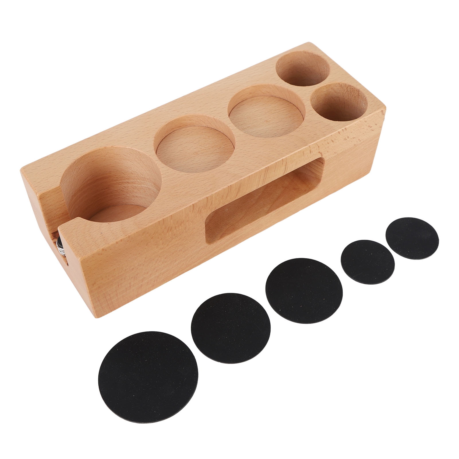 Coffee Tamper Filter Holder, Beech Wood Stand For Dispensers, Needles ...