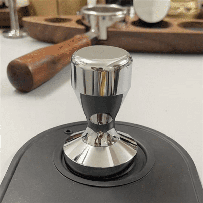 Coffee Tamper Flat Base Solid Stainless Steel Espresso Maker Calibrated ...