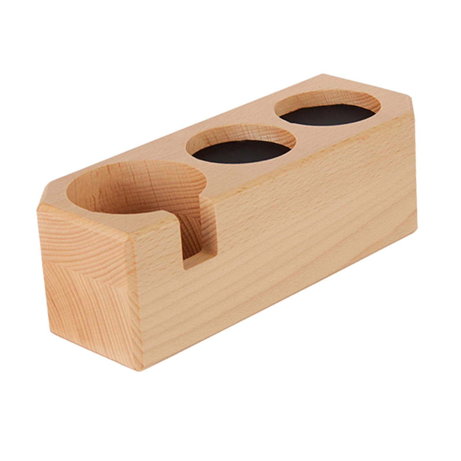 Coffee Tamper Holder Wooden Cafe Tools Coffee Machine Handle Bracket ...