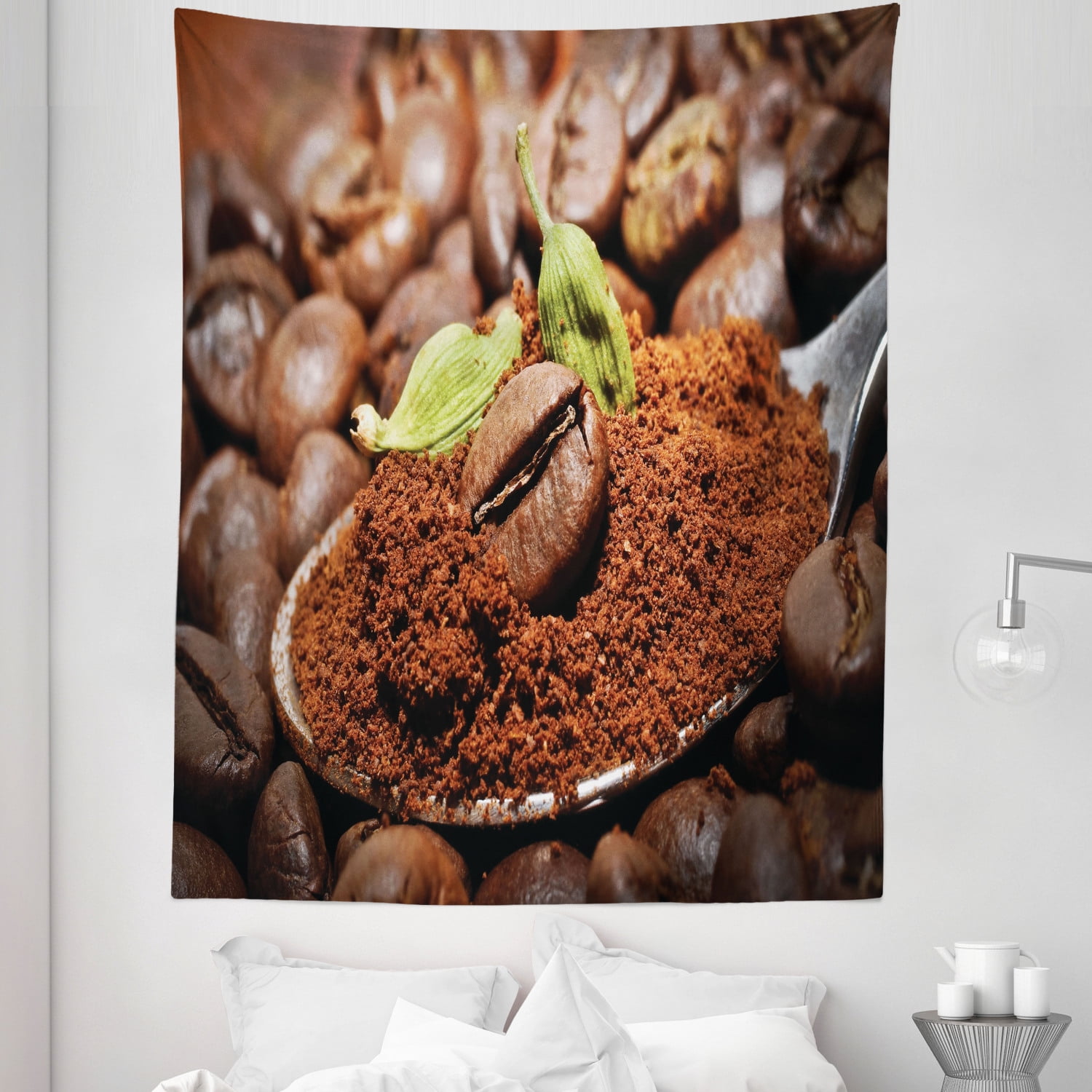 Coffee Tapestry, Beans with Flavored with Green Cardamom Traditional ...