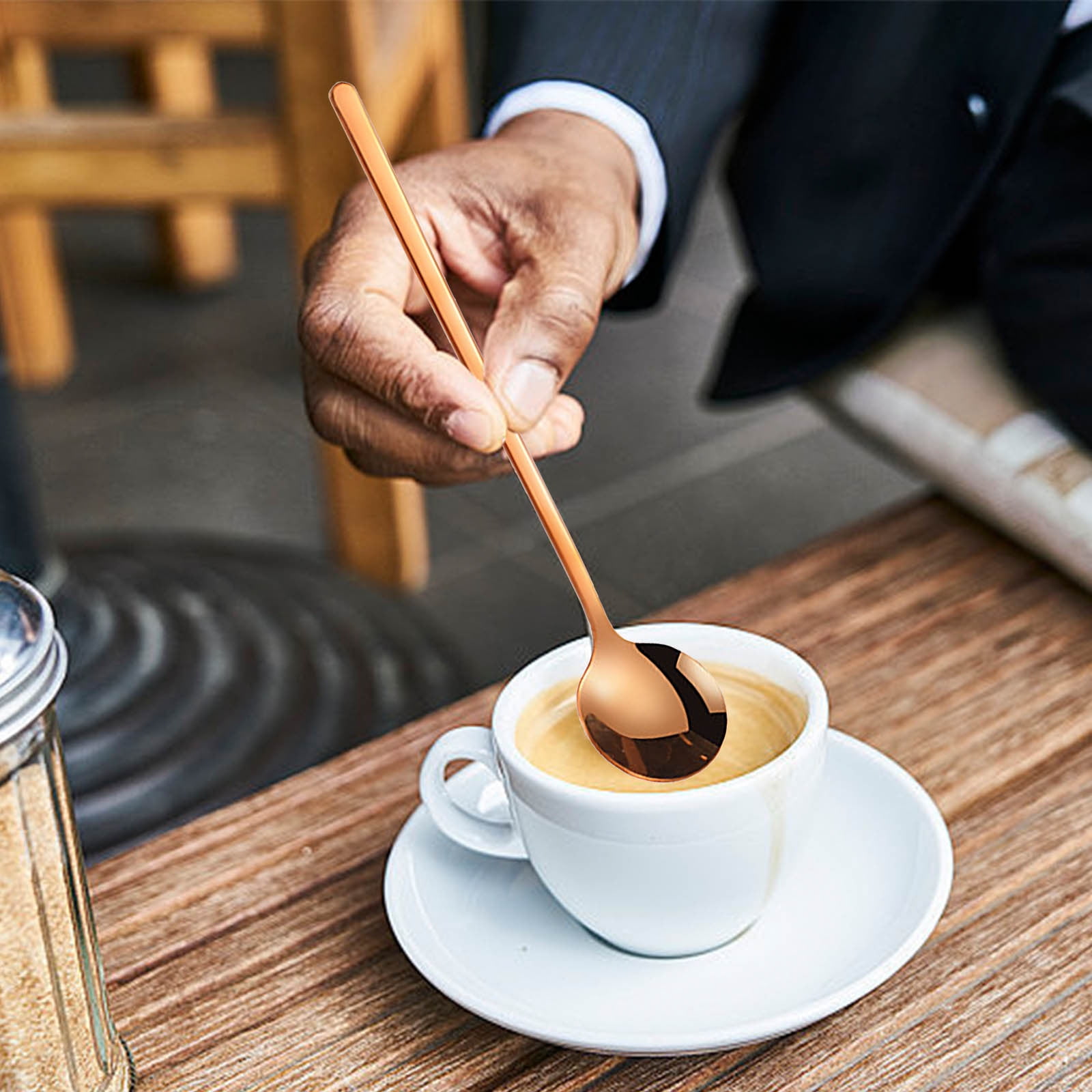 Coffee/ Tea Spoons Long Handle, Espresso Stainless Steel Spoons for ...