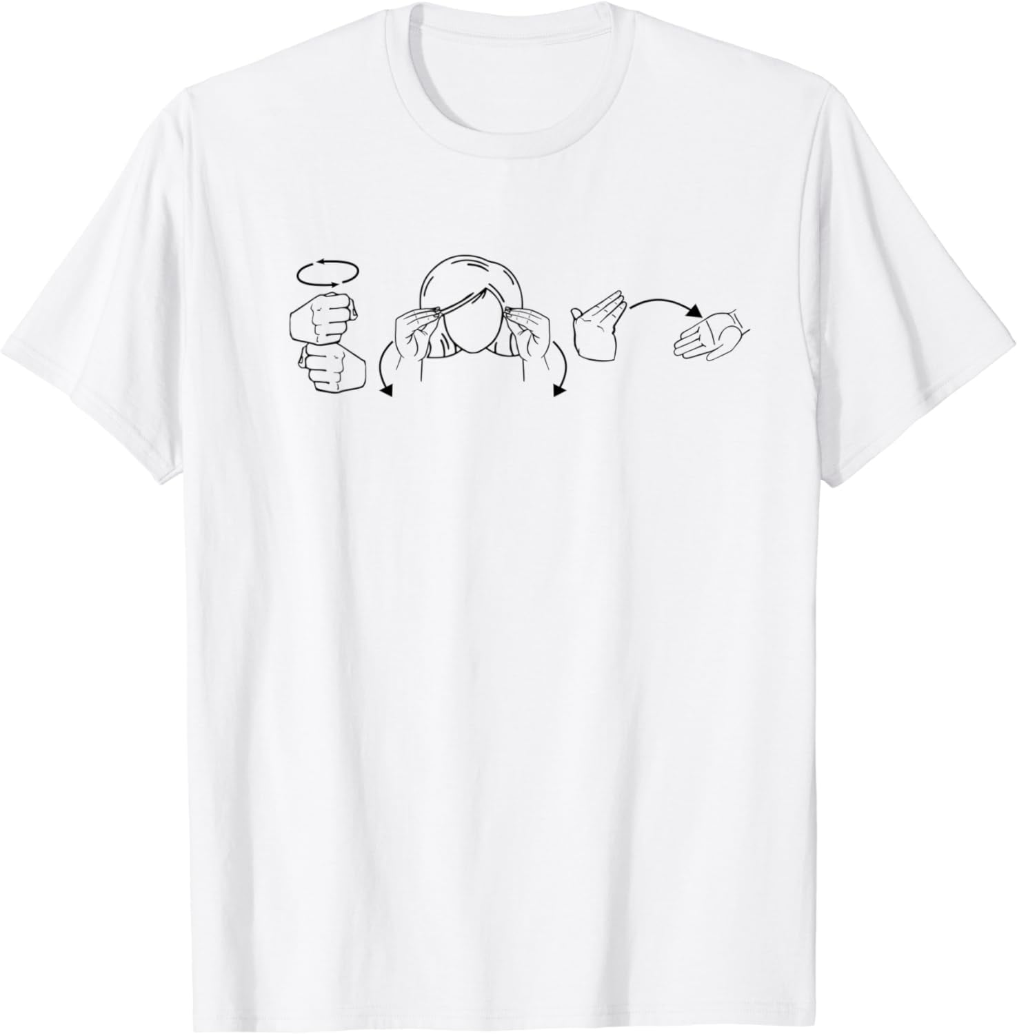 Coffee Teach Repeat ASL American Sign Language Teacher T-Shirt ...