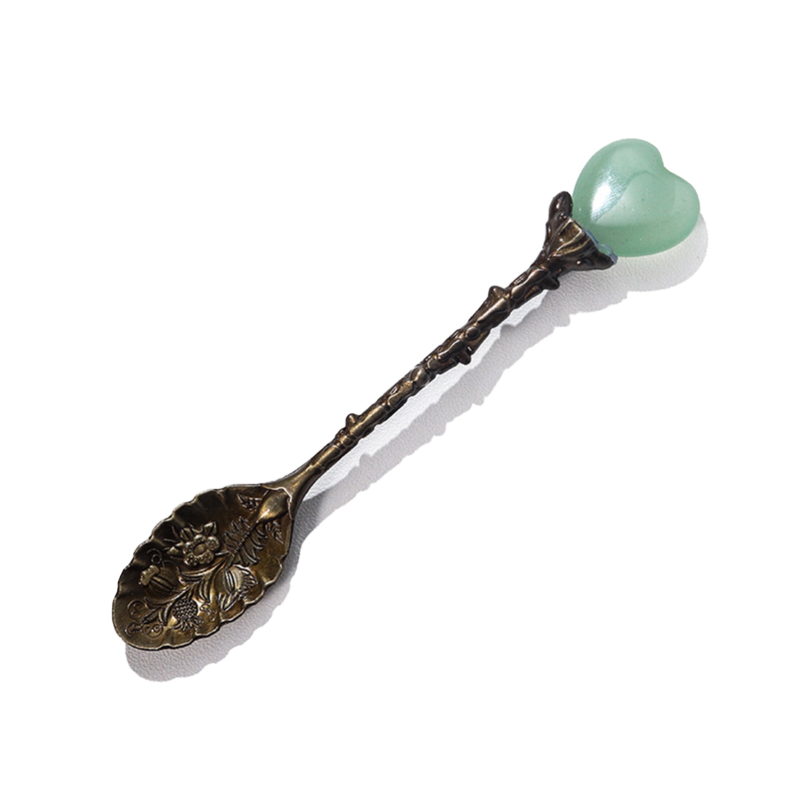 Coffee Teaspoon Carved Hand Polished Easy to Clean Long Handle ...