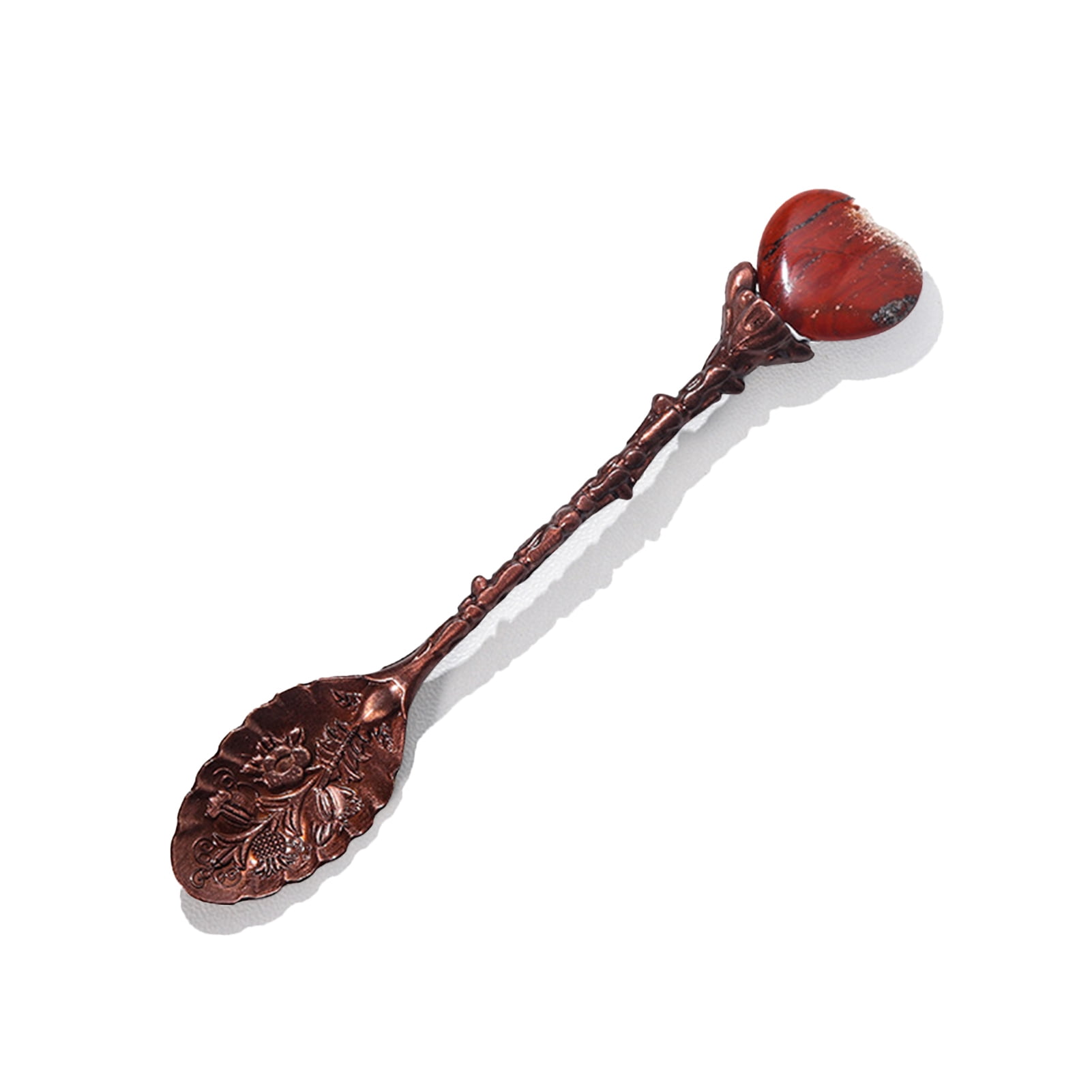 Coffee Teaspoon Carved Hand Polished Easy to Clean Long Handle ...