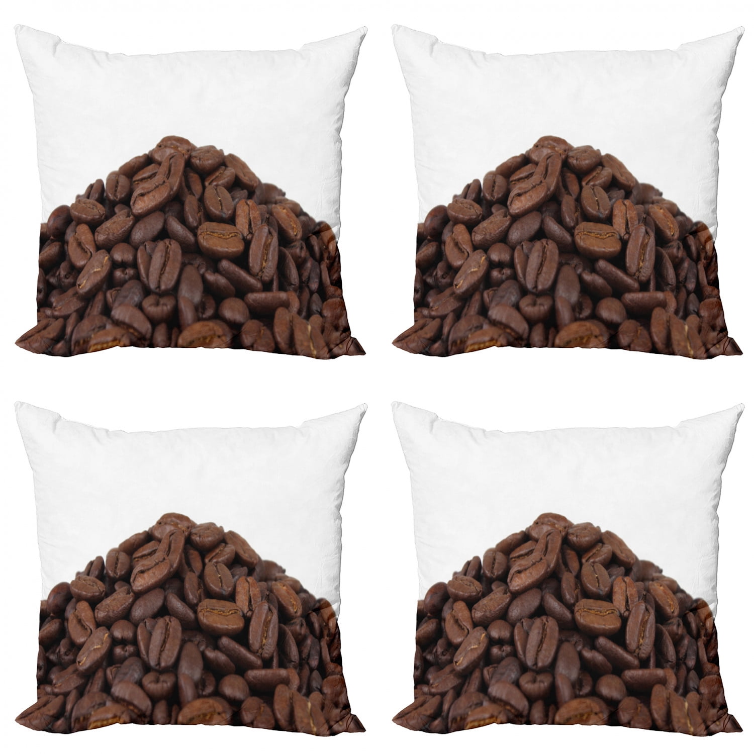 Coffee Throw Pillow Cushion Case Pack of 4, Picture of Hill of Seeds on ...