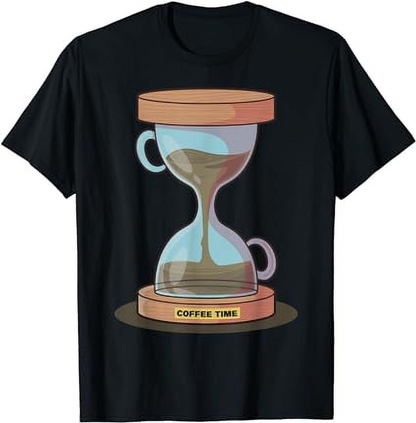 Coffee Time Caffeine Hourglass T-Shirt - Walmart.com