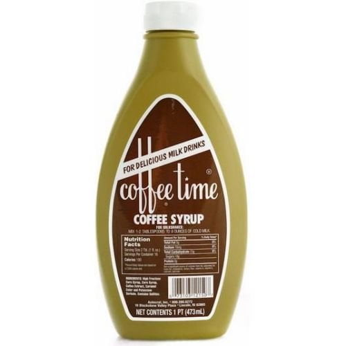 Coffee Time Coffee Syrup, 16oz Bottle, Coffee Milk Ingredient - Walmart.com