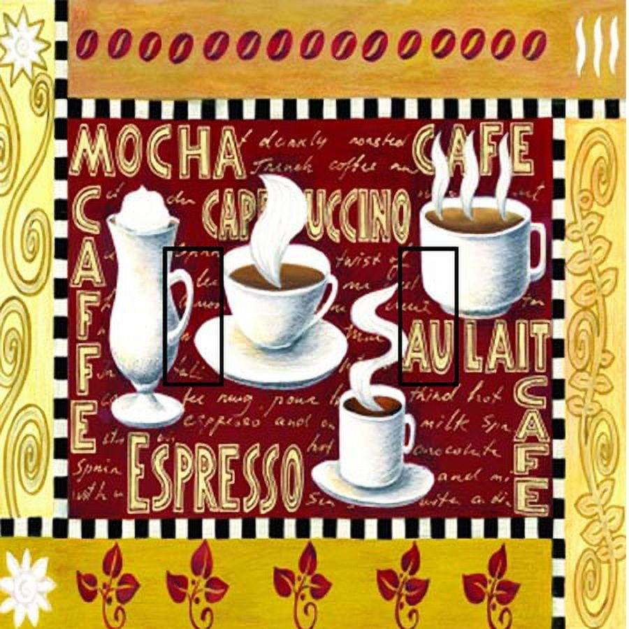 Coffee Time Double Toggle SwitchStix Peel and Stick Art Deco Switch ...