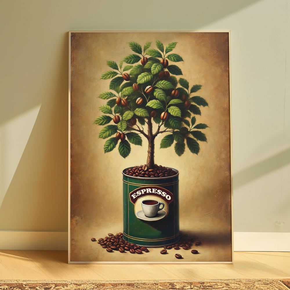Coffee Tree Print, Espresso Print, Italian Espresso Print, Coffee Wall ...