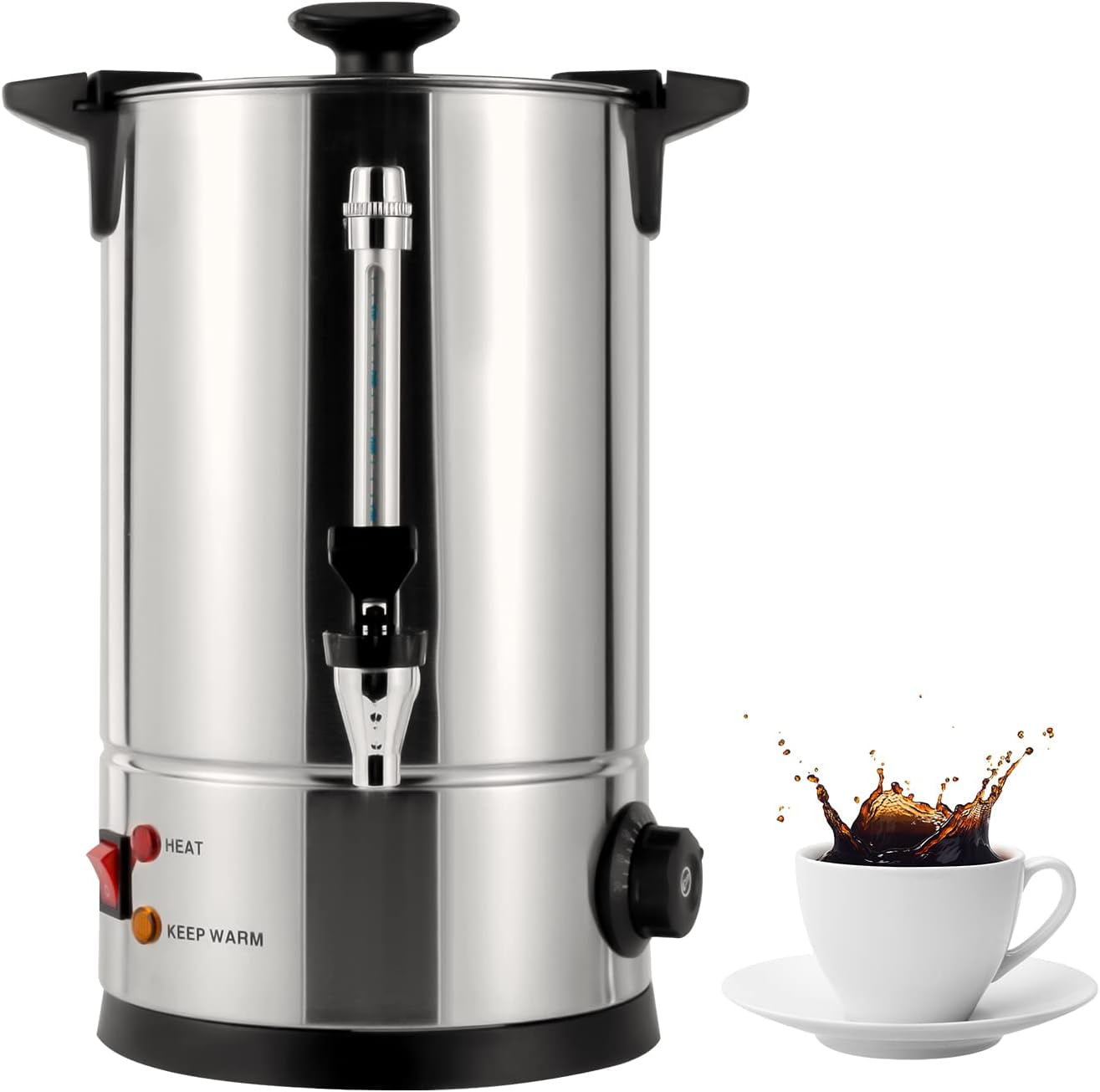Coffee Urn, 8L/2.11Gal Commercial Grade Stainless Steel Coffee Maker ...