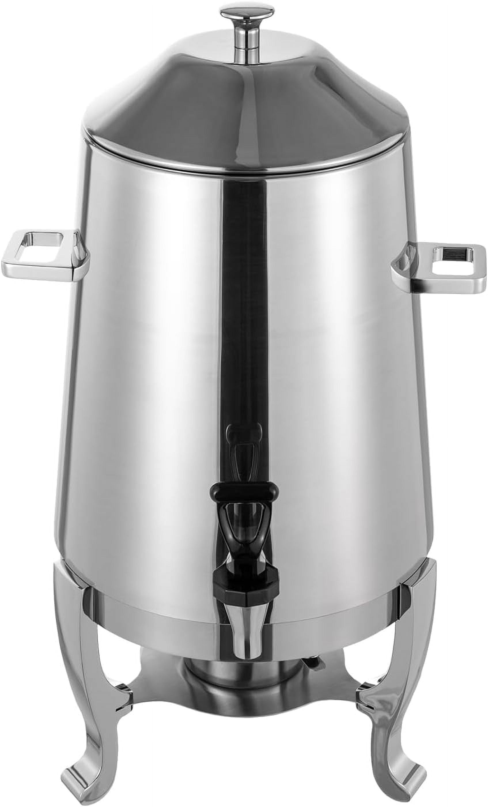Coffee Urn with Fuel Holder, 13L Stainless Steel Beverage Dispensers ...