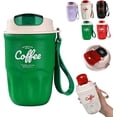 Coffee Vacuum Flask, Temperature Display, 12oz Portable Coffee Cup with ...