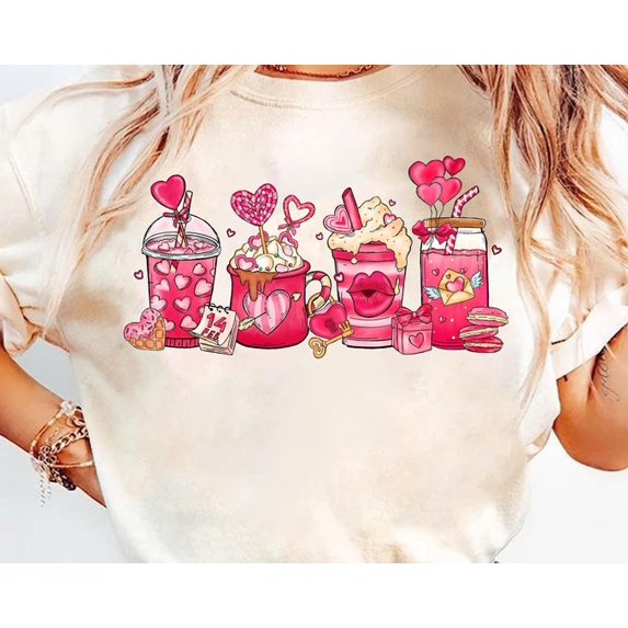 Coffee Valentine , Valentines Day, Hand Drawn Printable, , Valentine ...