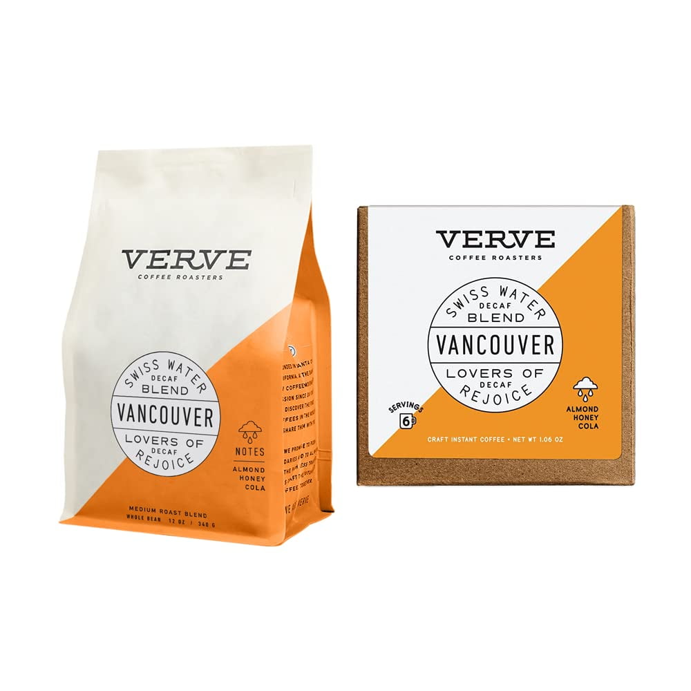 Coffee Vancouver Swiss Water Decaf Whole Bean & Instant Coffee Bundle ...