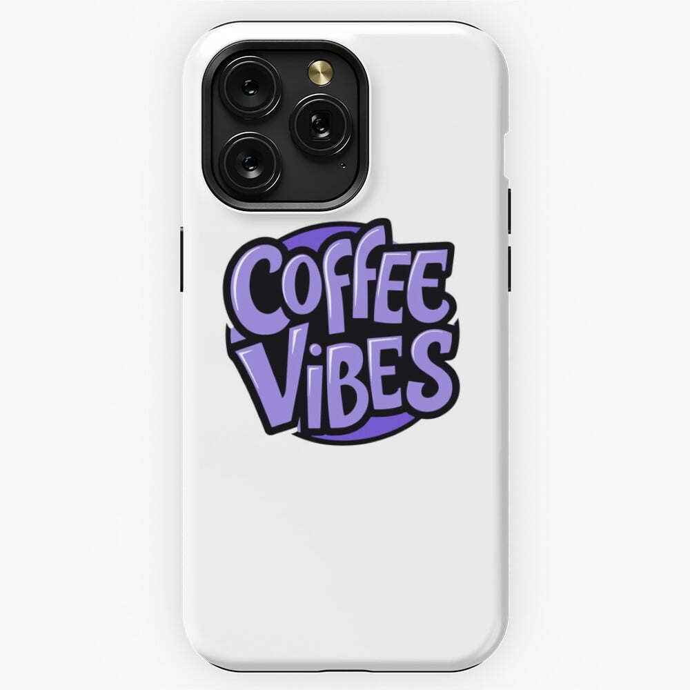 Coffee Vibes Retro Latte Art Design iPhone Case 17 through 11 Pro Max ...