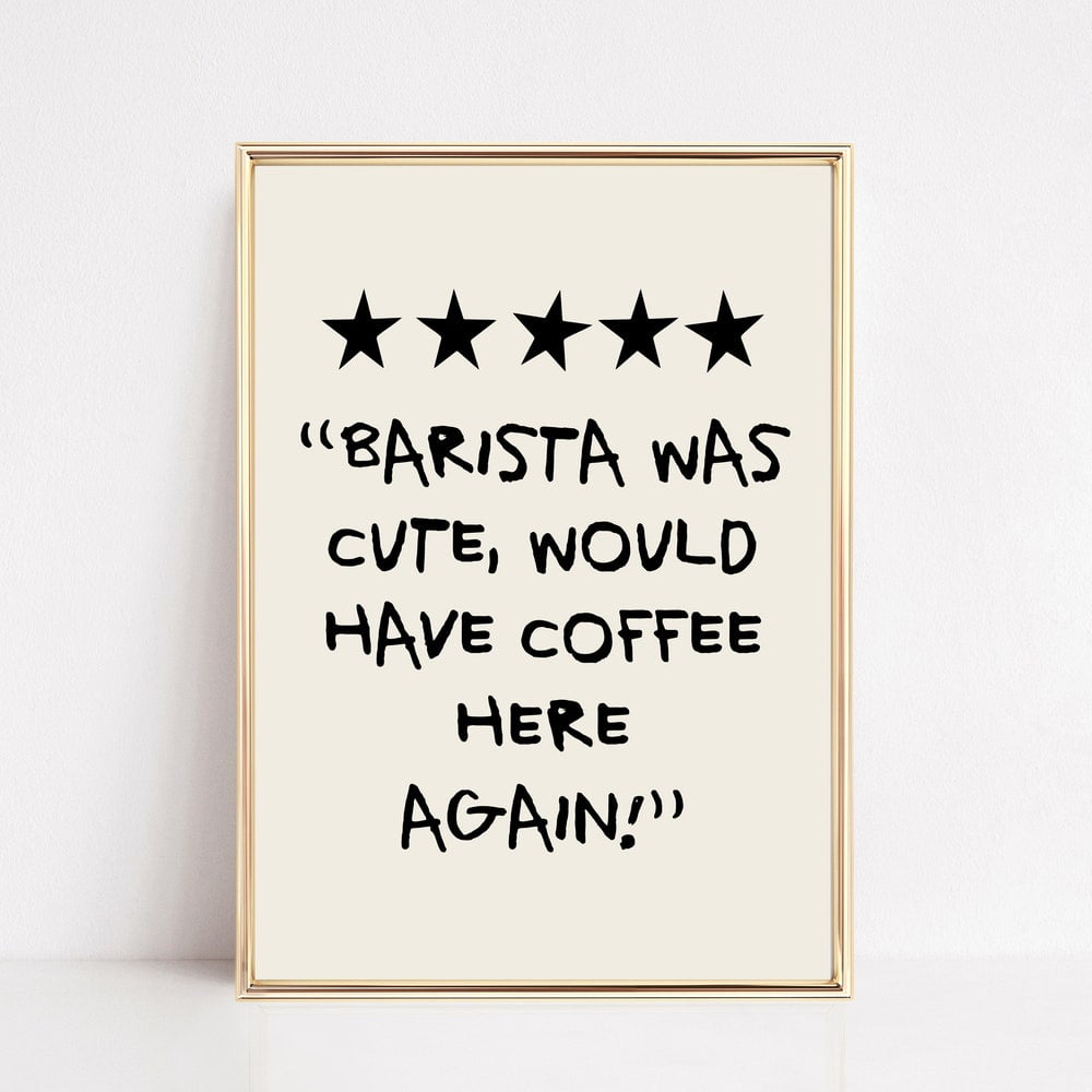 Coffee Wall Art, Coffee Bar Print, Coffee Poster, Barista Rating Print ...