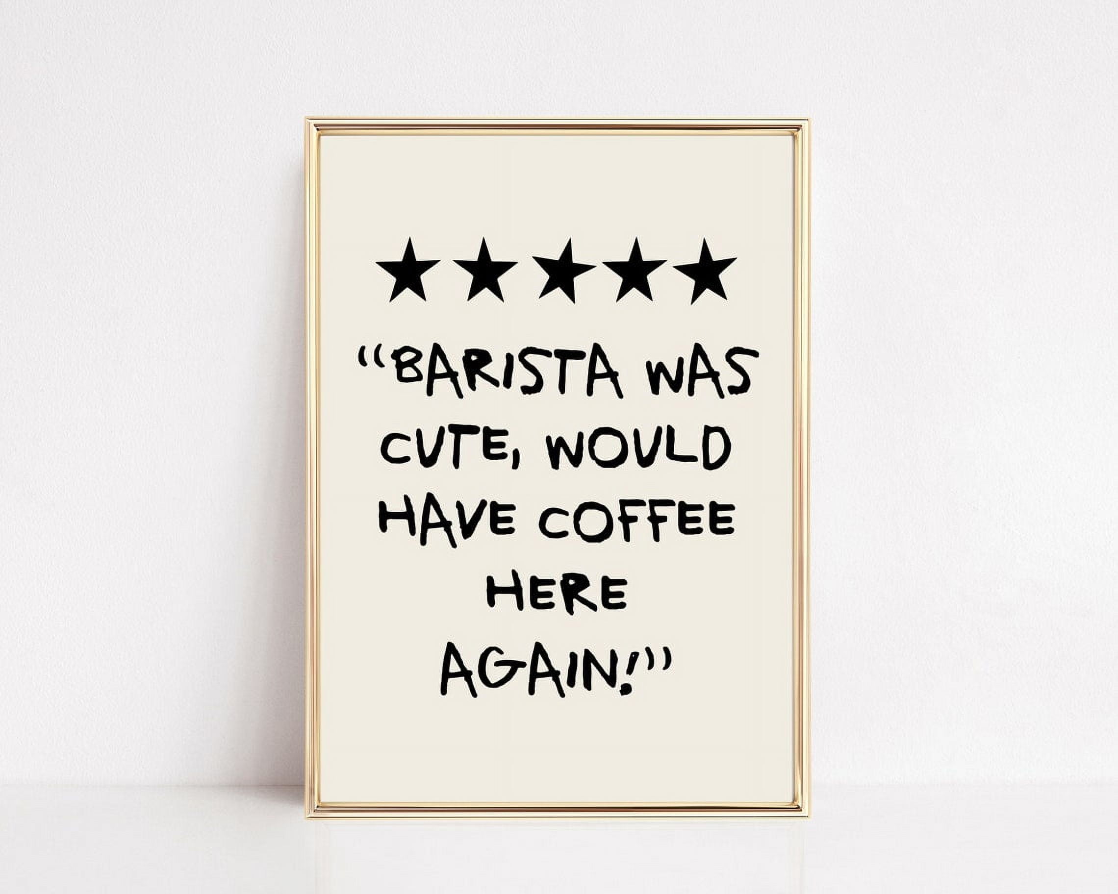 Coffee Wall Art Coffee Bar Print Coffee Poster Barista Rating Print ...