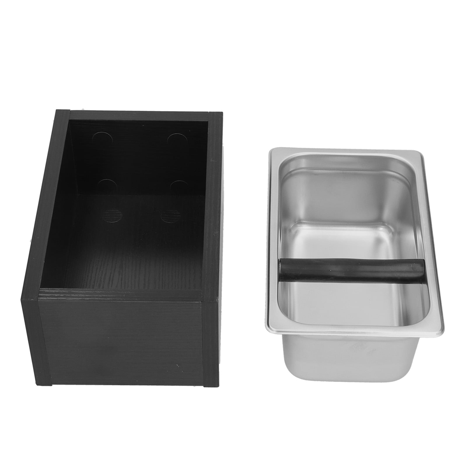 Coffee Waste Bin Large Stainless Steel Detachable Coffee Grounds Knock ...