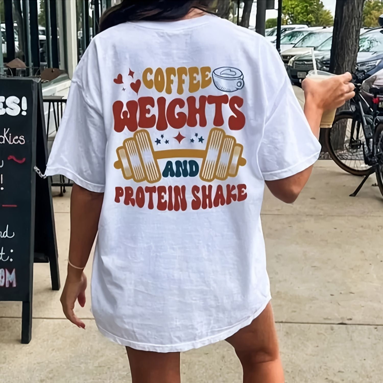 Coffee Weight Protein S1HI1ROffee Lovers Pump Cover Lifting Tops Muscle ...
