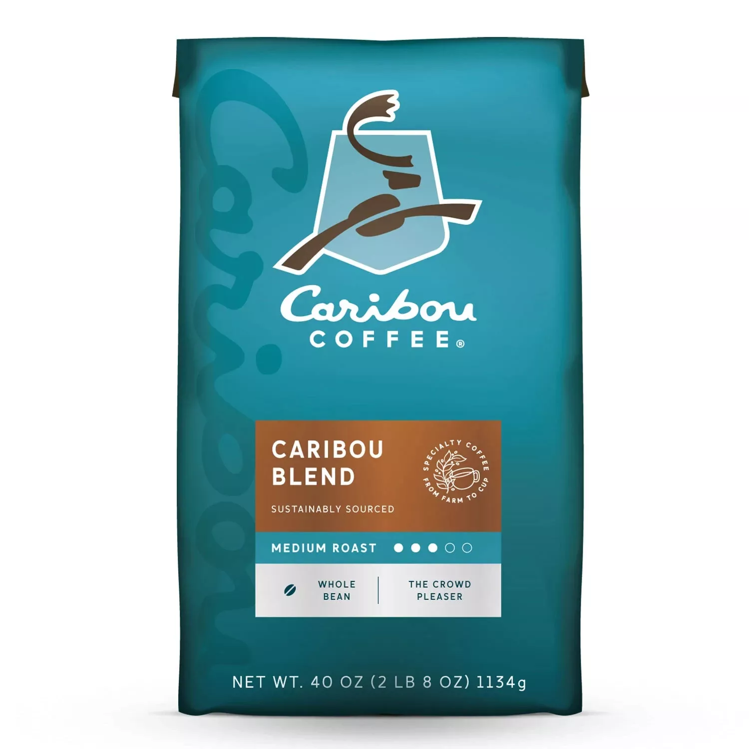 Coffee Whole Bean, Caribou Blend , 40 Oz. - Walmart.com