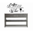 Coffee Wine Cafe Bar Kitchen Wall Art Decal Quote Home Decor Vinyl ...