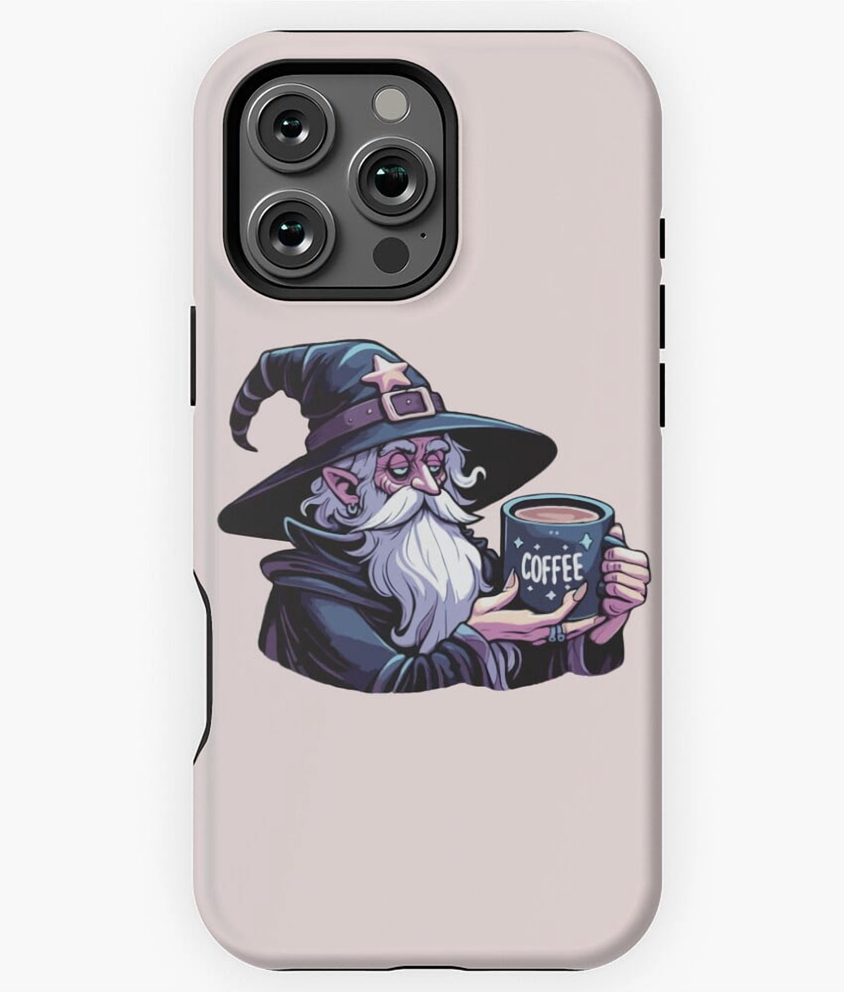 Coffee Wizard Funny Caffeine Lover Phone Case for iPhone 16 15 14 13 12 11 Pro Max - Walmart.com