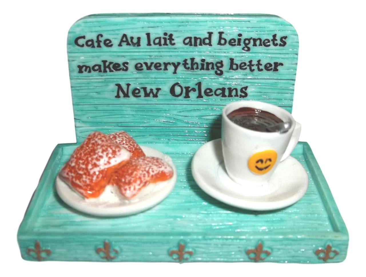 Coffee and Beignets Magnet Party Favor New Orleans MARDI GRAS cafe du ...