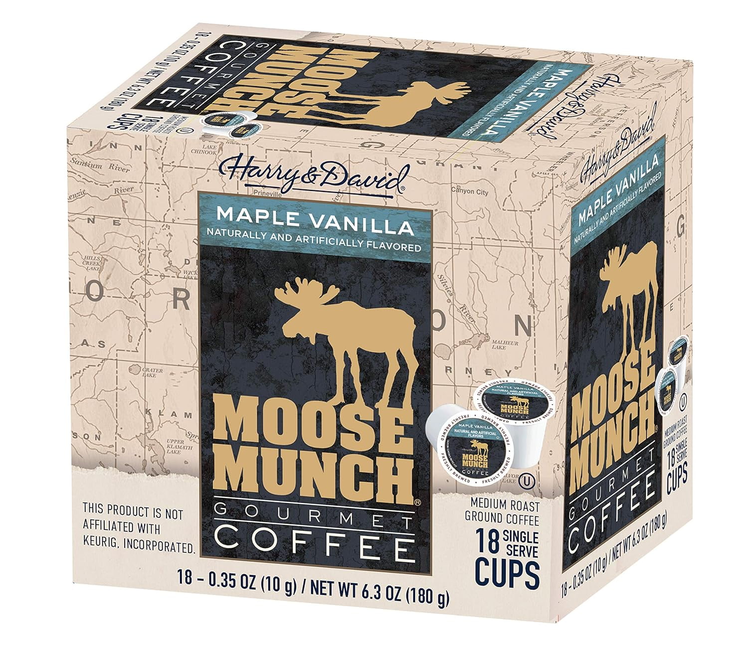 Coffee by Harry & David, Maple Vanilla, 18 Single Serve Cups - Walmart.com