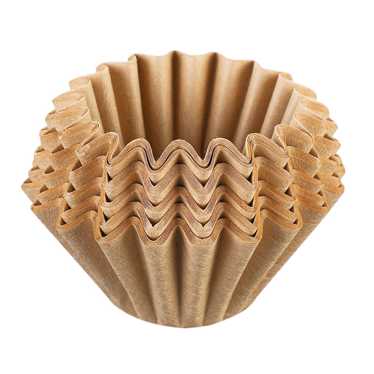 Coffee filter, natural brown biodegradable basket filter, home office ...