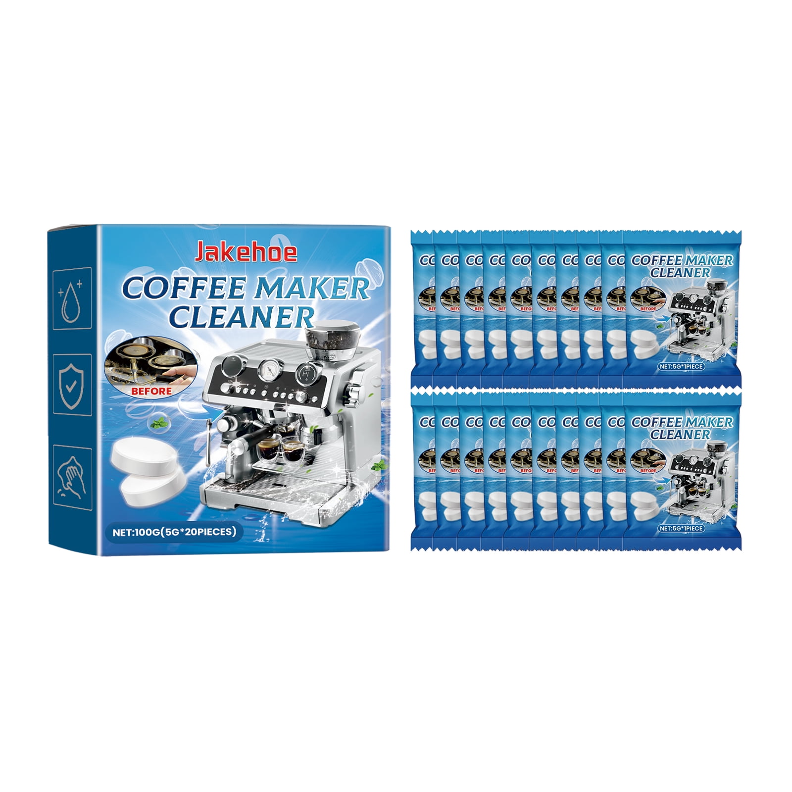 Coffee machine cleaning sheet, coffee machine brewer filter screen ...