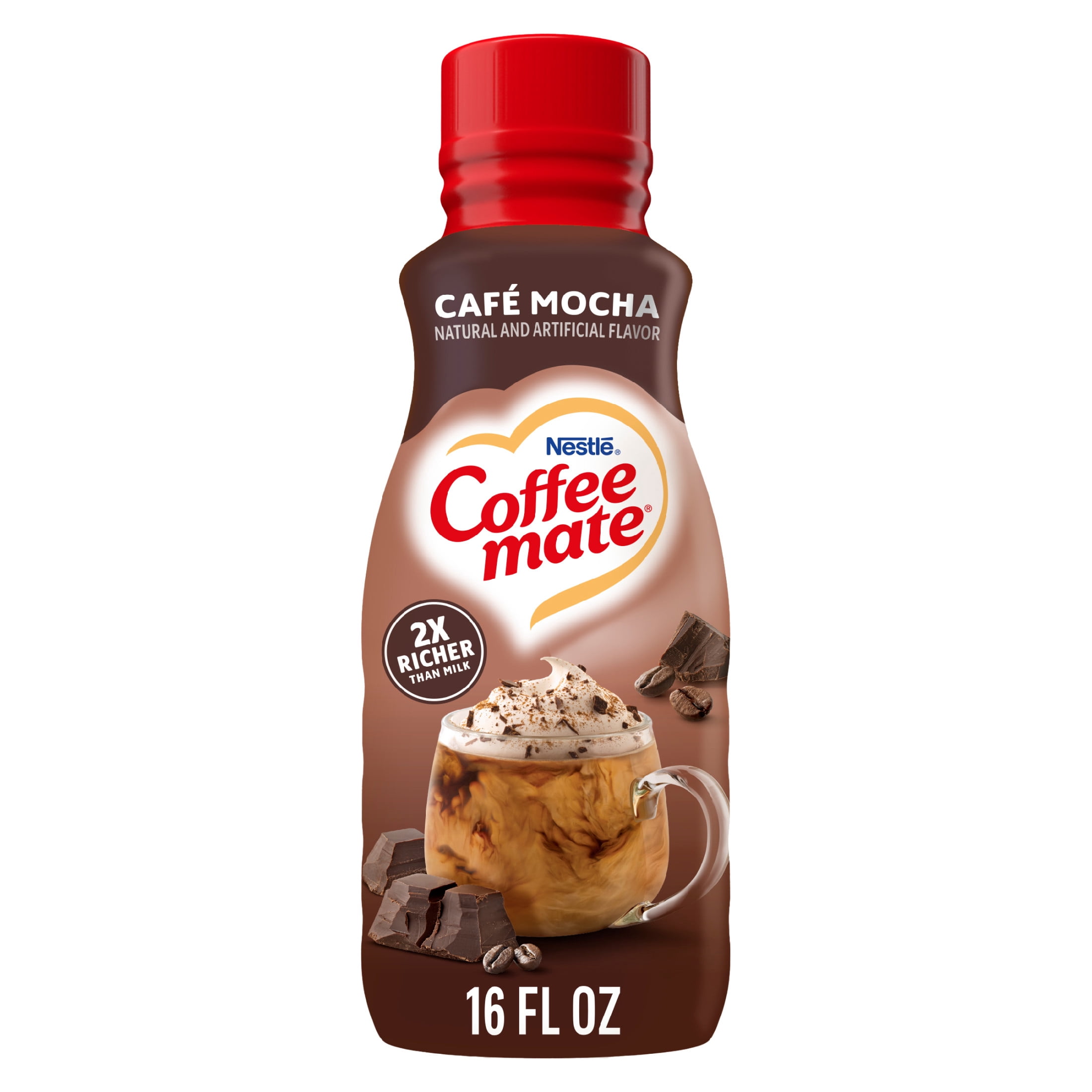 Nestle Coffee Mate Instant Cafe Mocha Liquid Creamer, 16 fl oz Bottle ...
