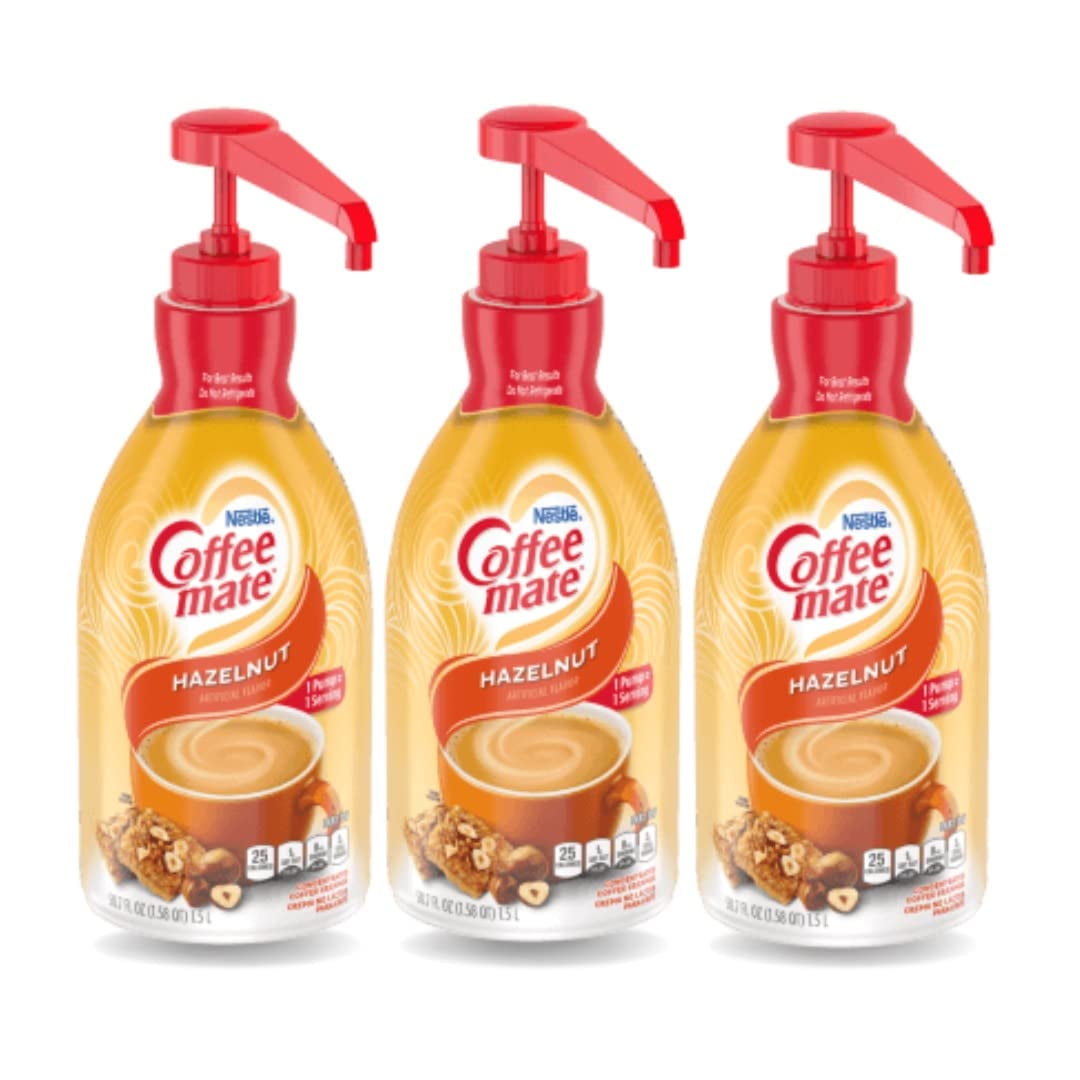 Coffee mate Creamer, Non Dairy, No Refrigeration, 50.7 Ounces, Hazelnut ...