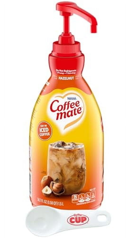 Coffee mate Hazelnut Liquid Concentrate, 1.5 Liter Pump Bottle with By ...