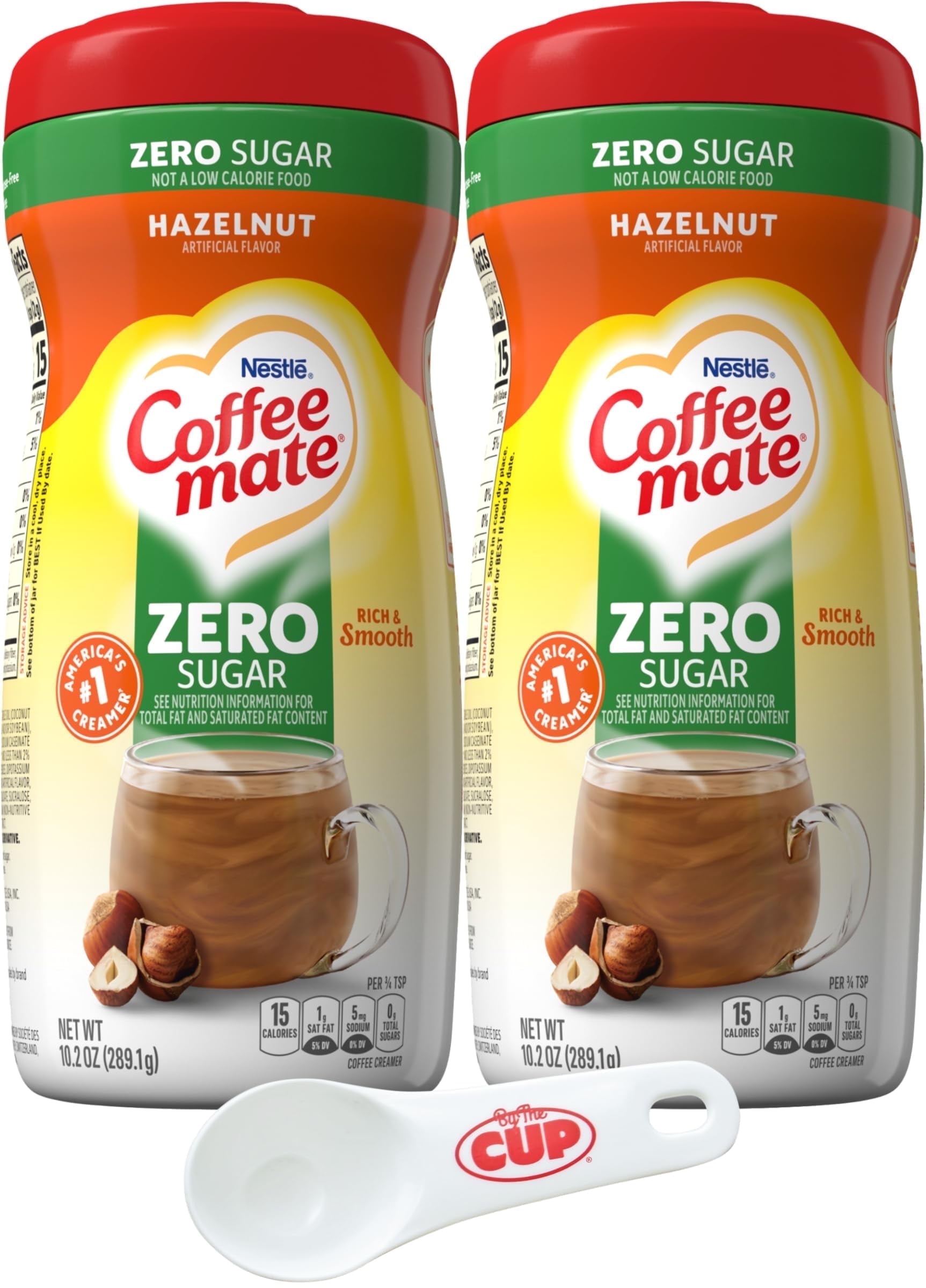 Coffee mate Hazelnut Zero Sugar Powdered Creamer, 10.2 oz Canister ...