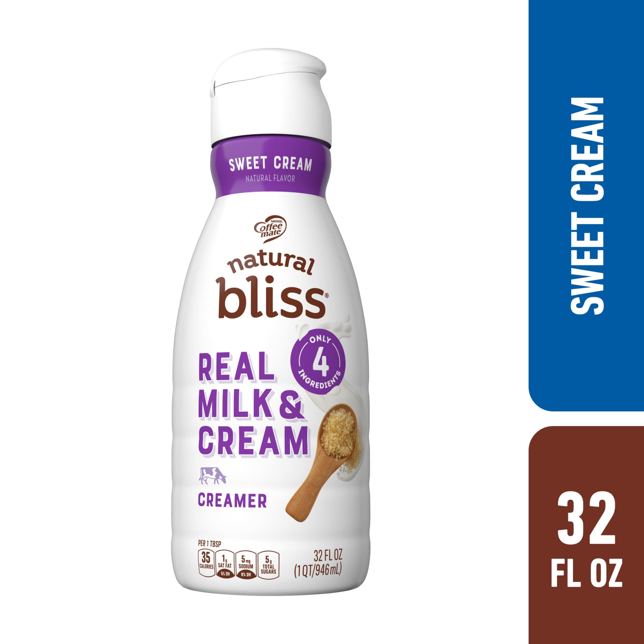 Coffee mate Natural Bliss Real Milk & Cream Sweet Cream Flavored Coffee ...