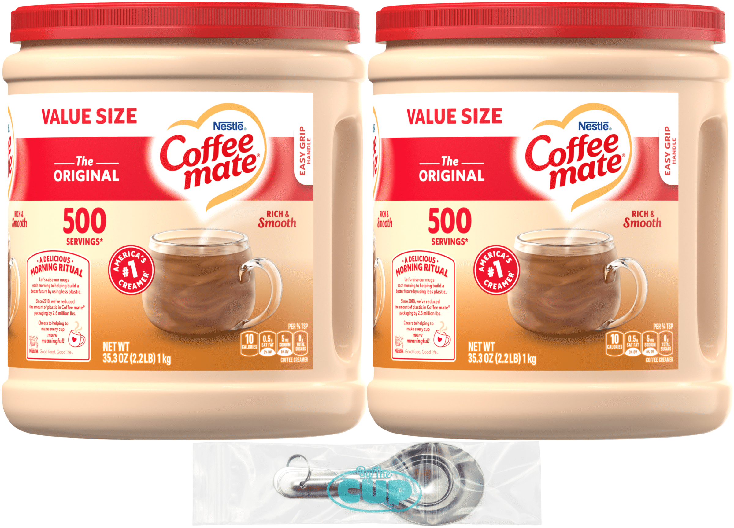 Coffee mate Original Powder Creamer, 35.3 oz Canister (Pack of 2) with ...