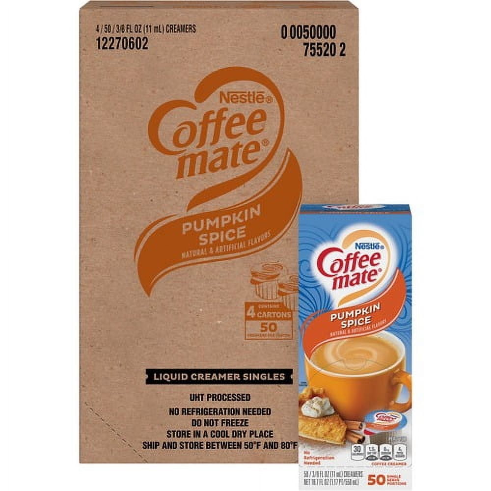 Coffee mate Pumpkin Spice Flavor Liquid Creamer Singles - Pumpkin Spice ...